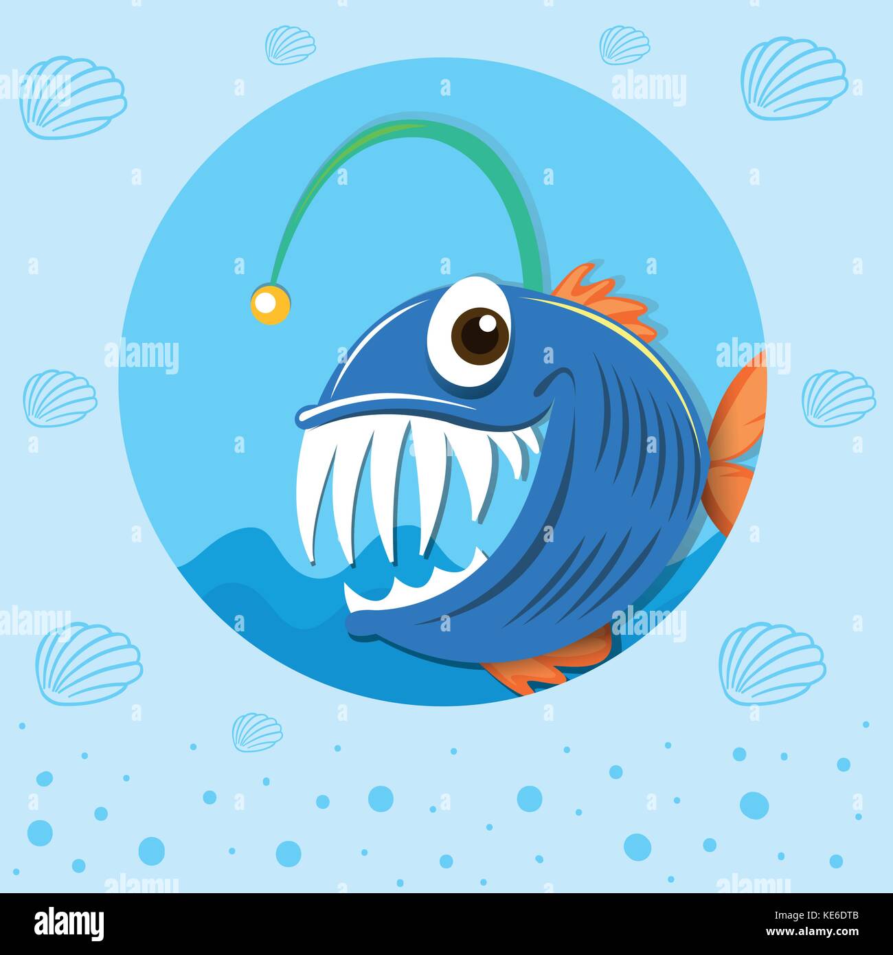 Sea monster under the sea illustration Stock Vector Image & Art - Alamy