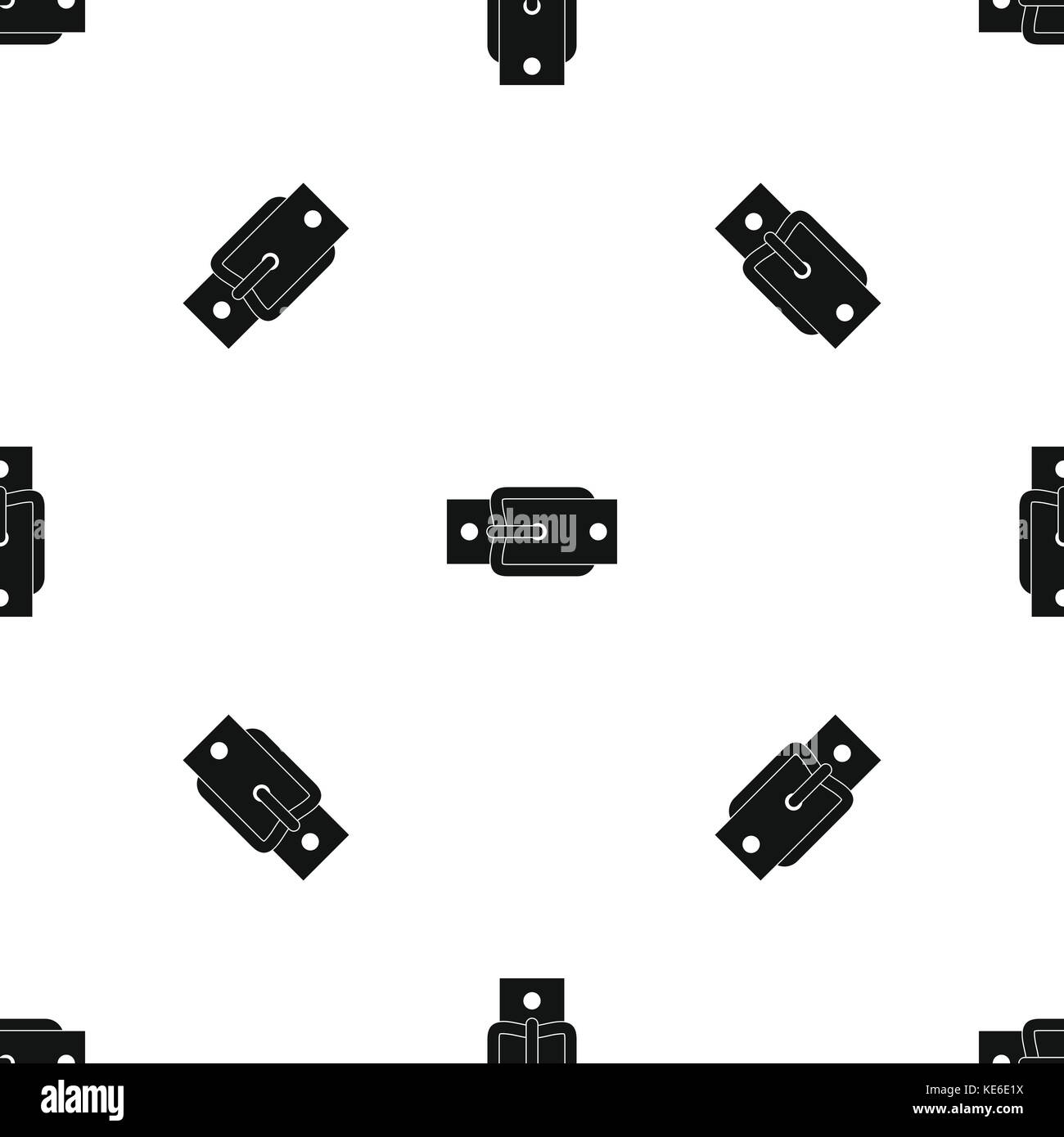 Metal belt buckle pattern seamless black Stock Vector Image & Art - Alamy