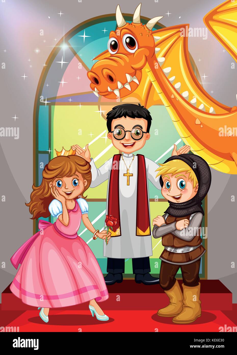 Fantasy church image Stock Vector Images - Alamy