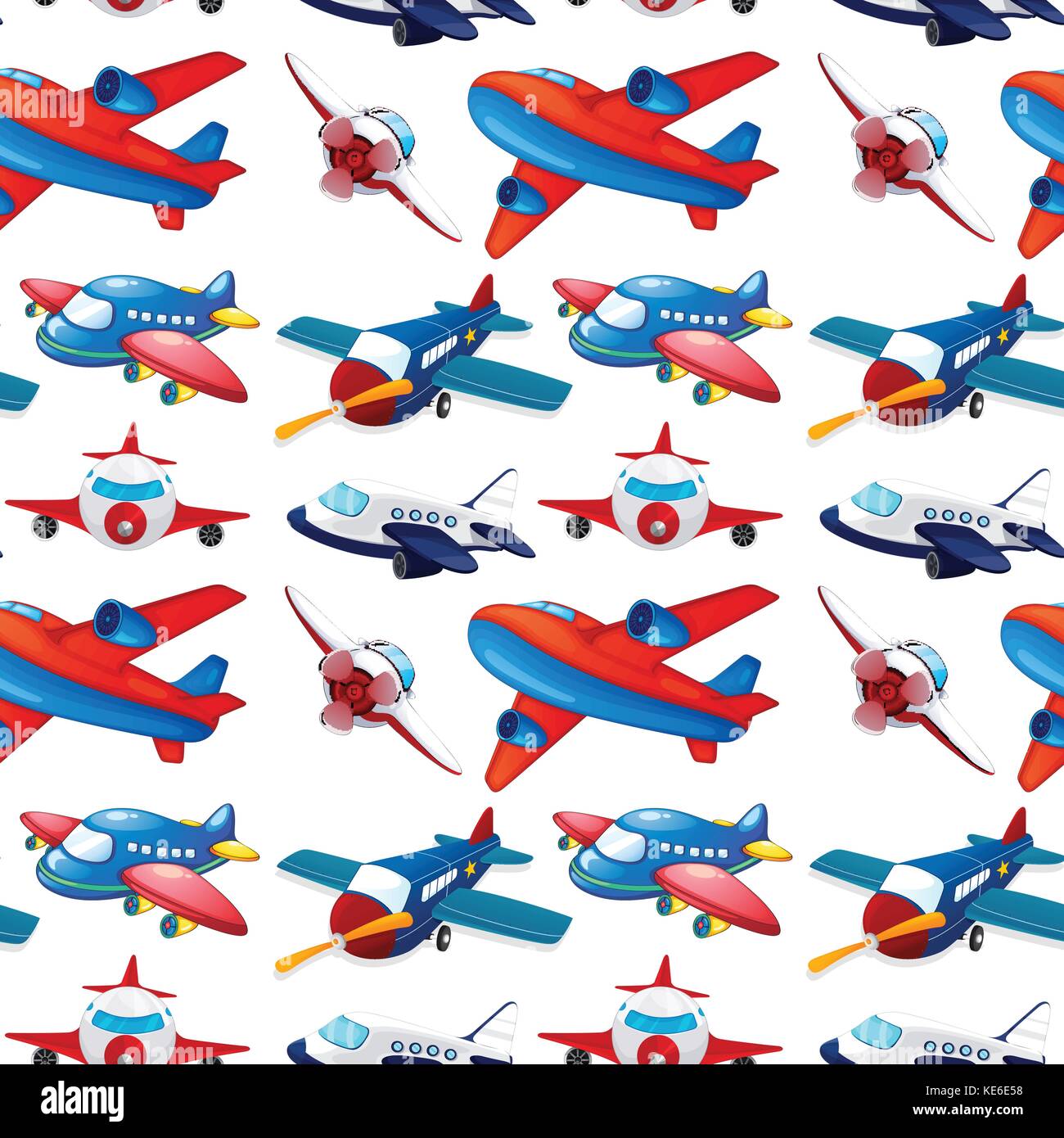 Repeated airplane pattern hi-res stock photography and images - Alamy