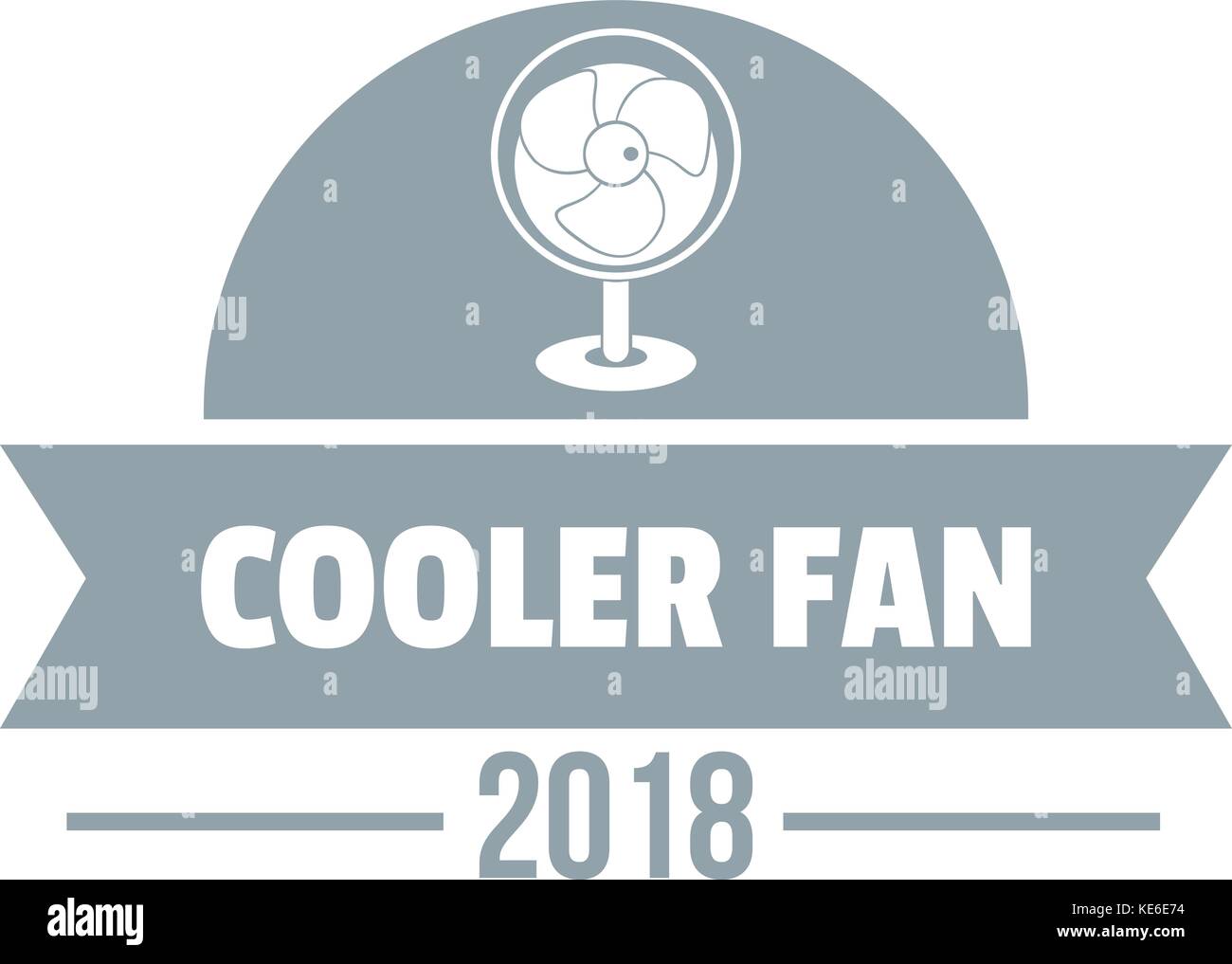 Fan cooler logo, simple gray style Stock Vector Image & Art - Alamy