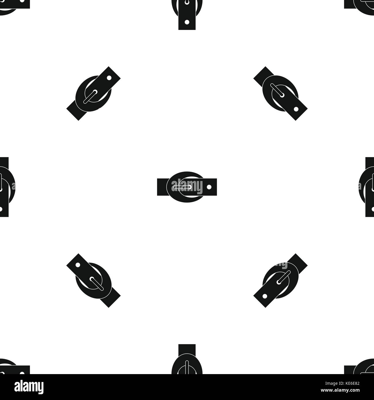 Oval belt buckle pattern seamless black Stock Vector Image & Art - Alamy