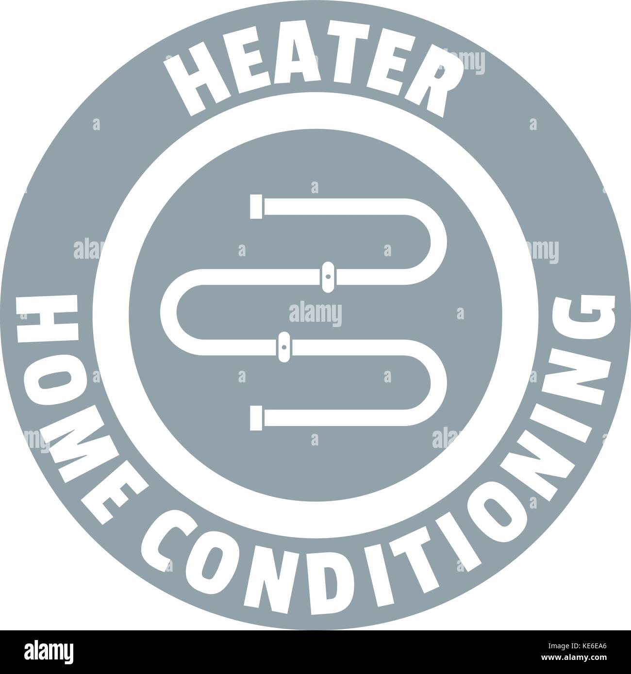 Metal heater logo, simple gray style Stock Vector Image & Art - Alamy