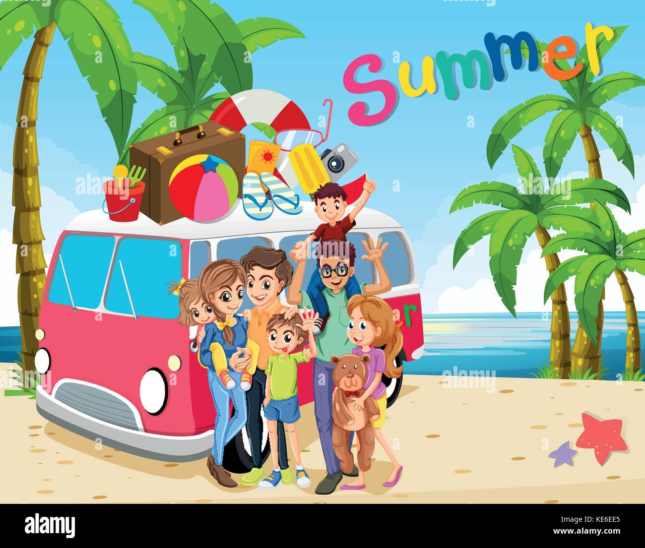 Going To The Beach Clipart Image
