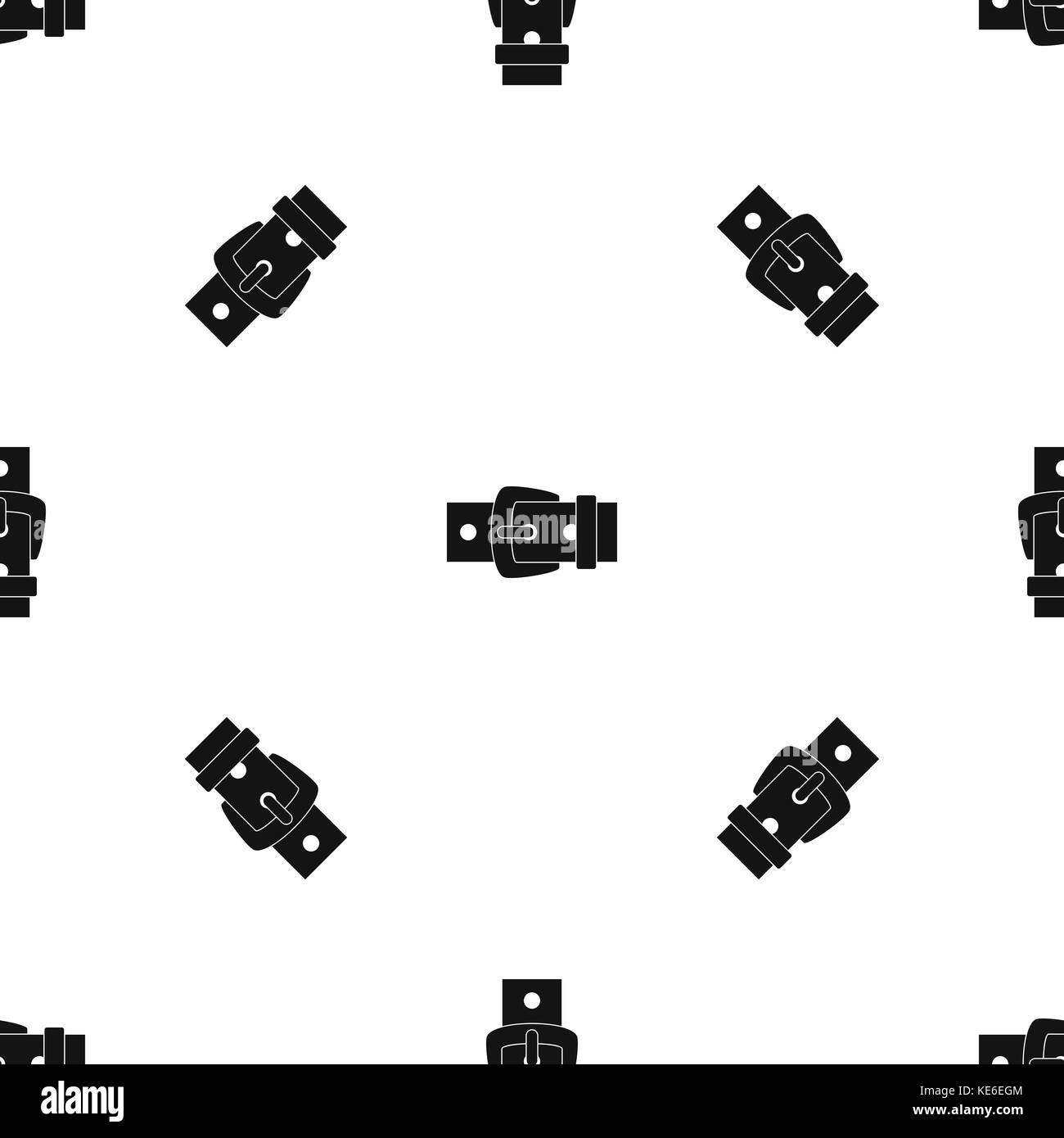 Black metal belt buckle pattern seamless black Stock Vector Image & Art ...