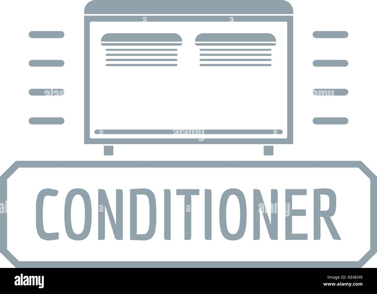 Conditioner logo, simple gray style Stock Vector Image & Art - Alamy
