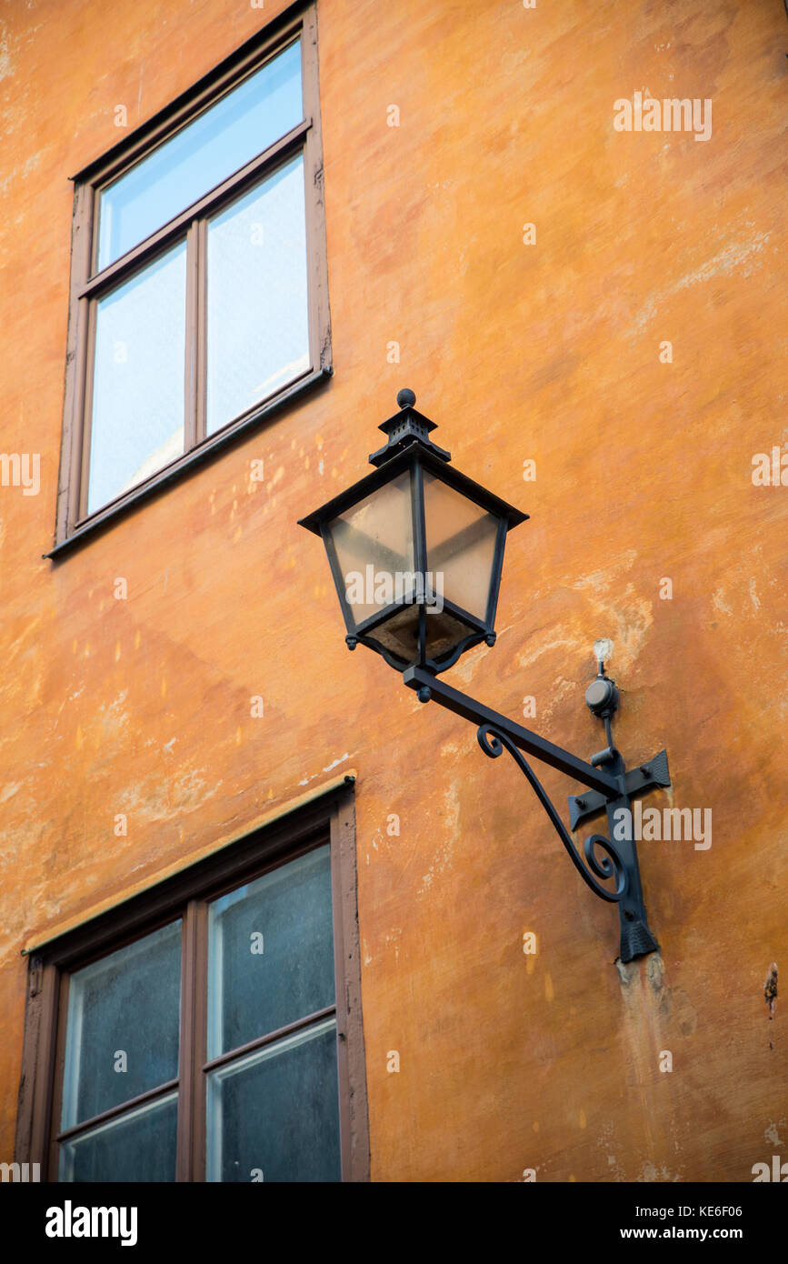 Street light, Gamla Stan, Stockholm, Sweden Stock Photo - Alamy