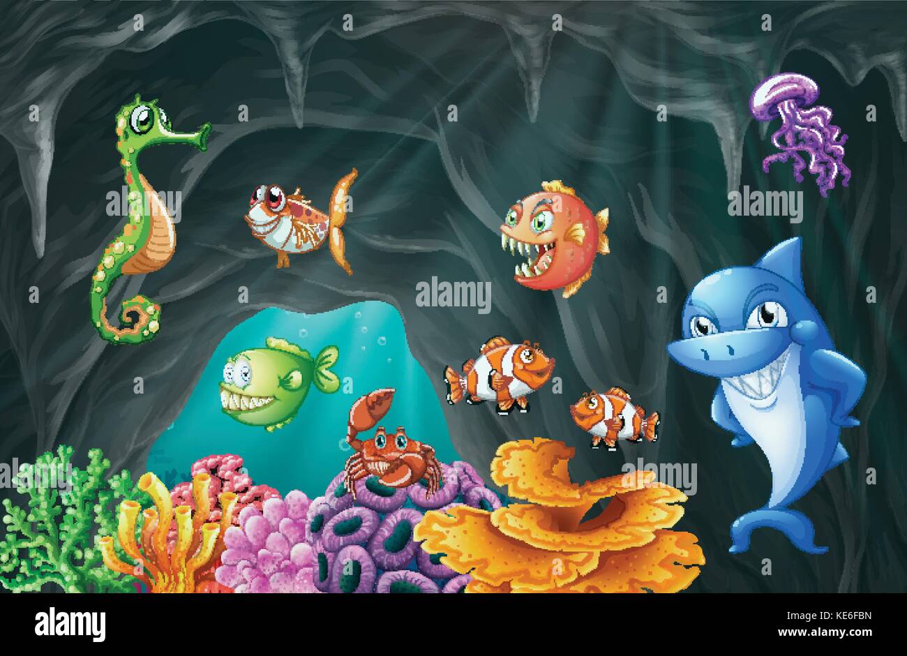 Underwater Drawing Scene