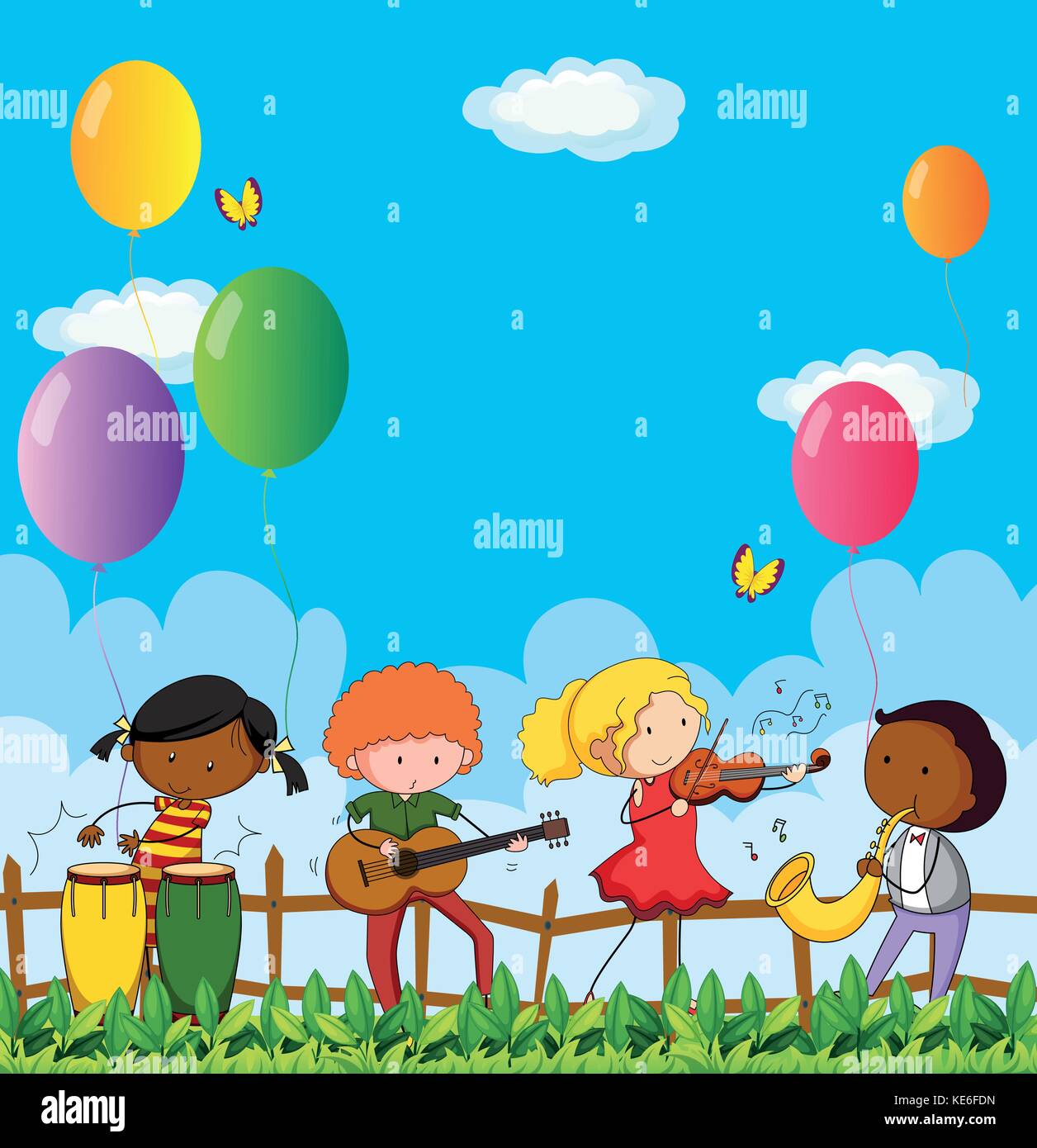 Man playing guitar outdoor Stock Vector Images - Alamy