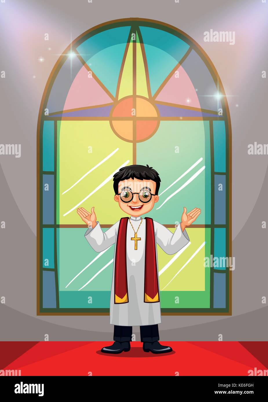 Catholic missionary service Stock Vector Images - Alamy