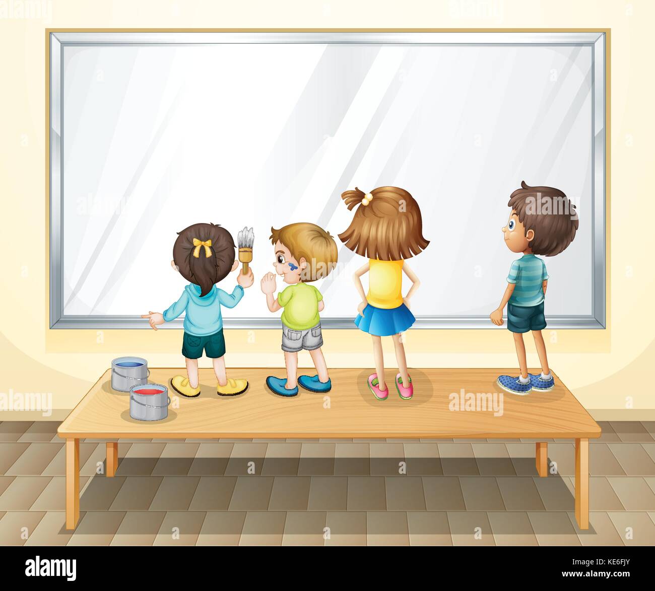 Classroom Whiteboard Clipart