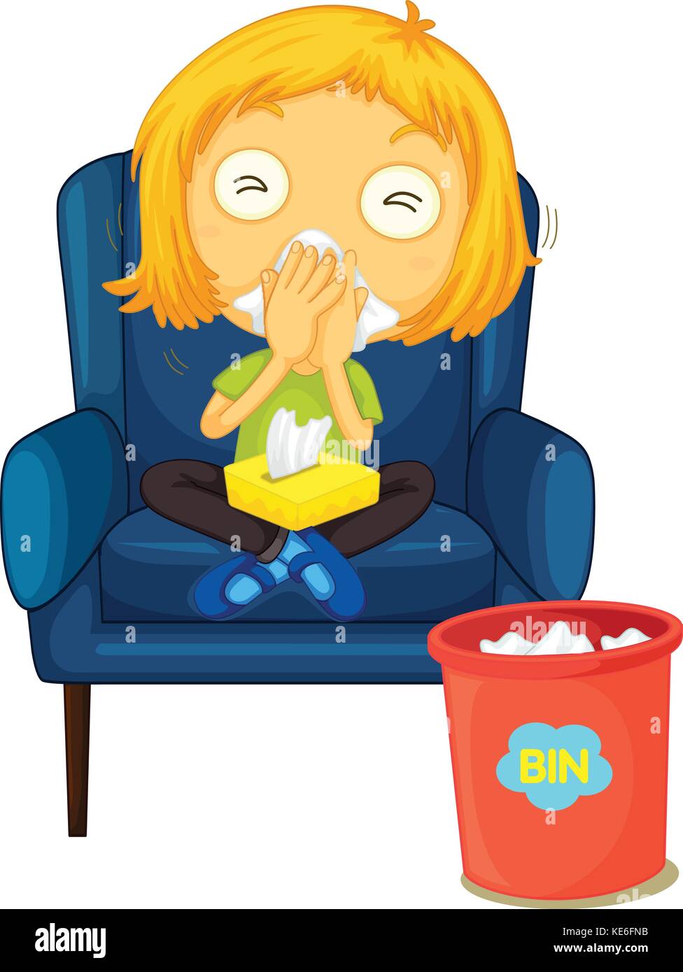 Running nose child Stock Vector Images - Alamy