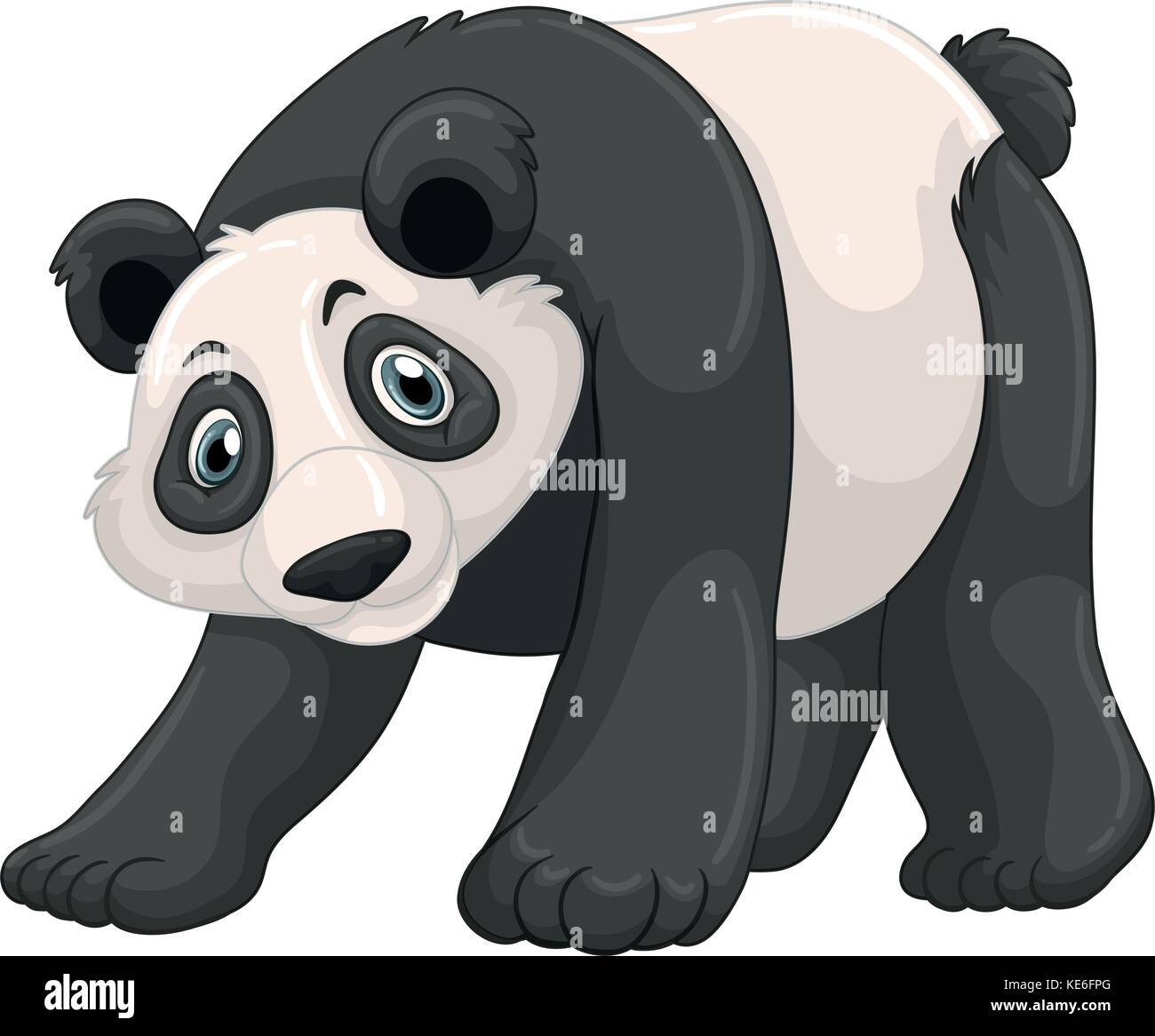 Panda with happy face illustration Stock Vector Image & Art - Alamy