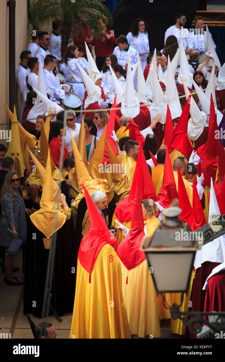 Resurrection Parade on Easter Sunday in Gandia Spain with the ...