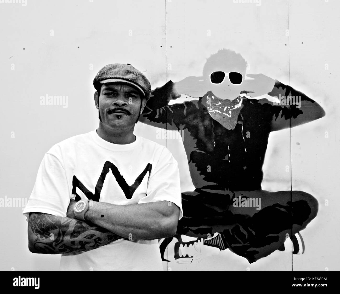 Eazy E Stencil Graffiti