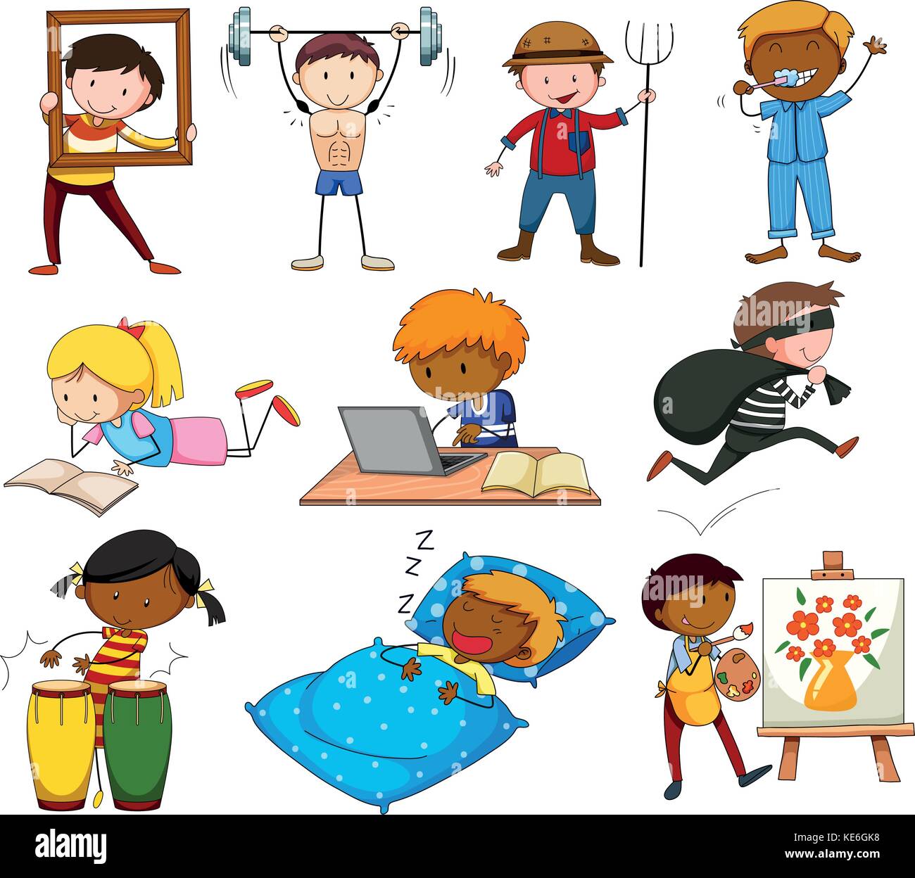People doing different activities illustration Stock Vector Image & Art ... People doing different activities illustration Stock Vector Image & Art ...