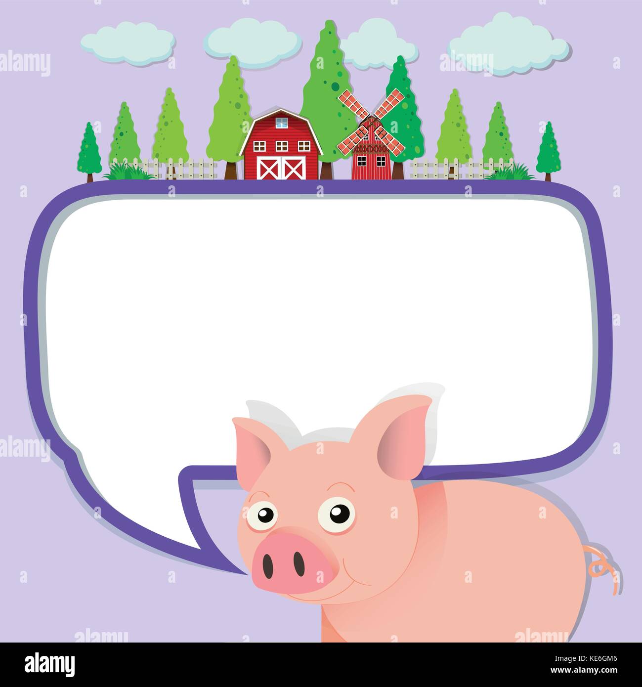 Farm windmill trees design Stock Vector Images - Alamy