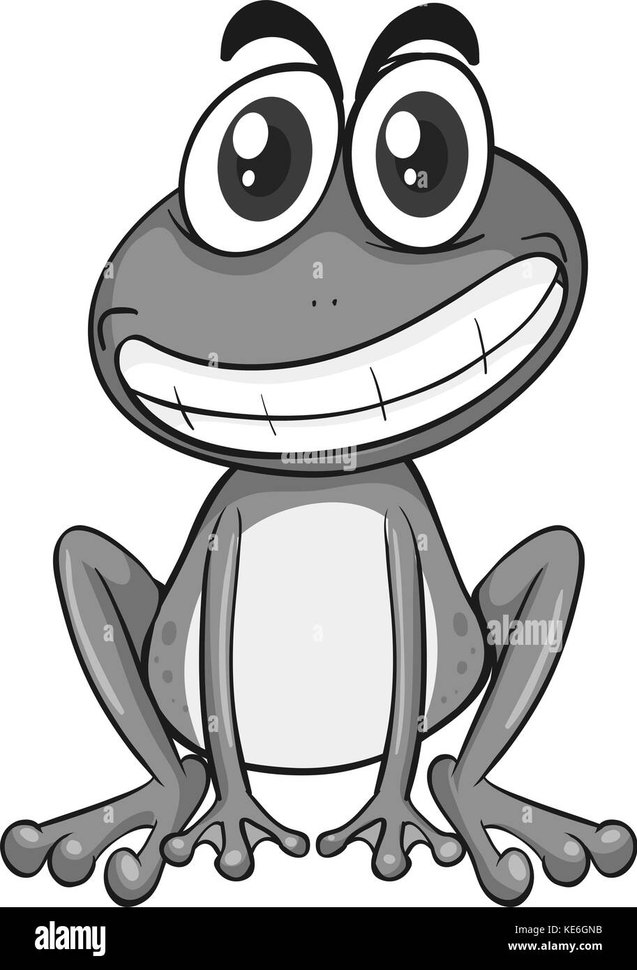 Frog cartoon style Black and White Stock Photos & Images - Alamy