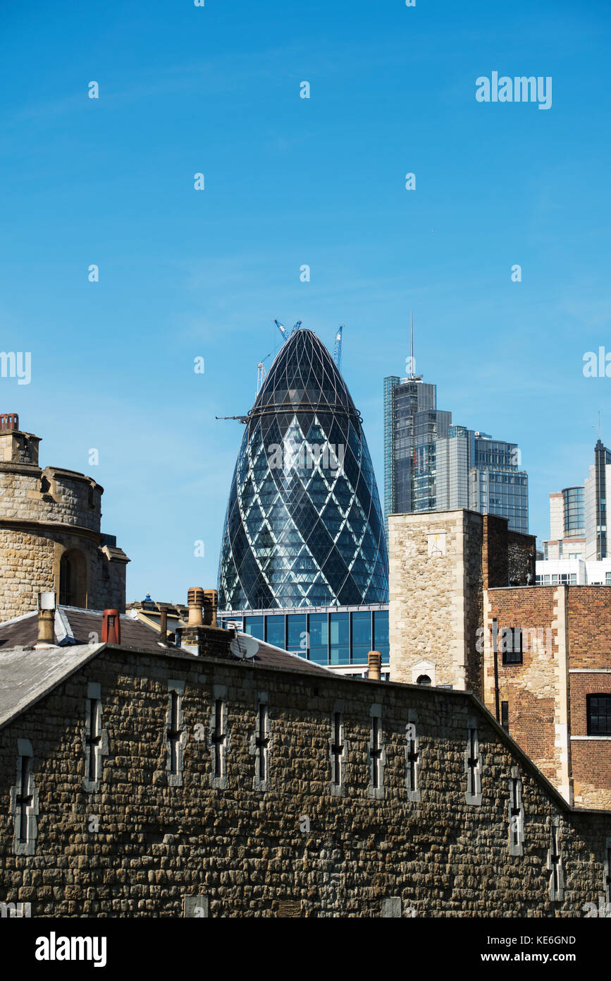View from gherkin hi-res stock photography and images - Alamy
