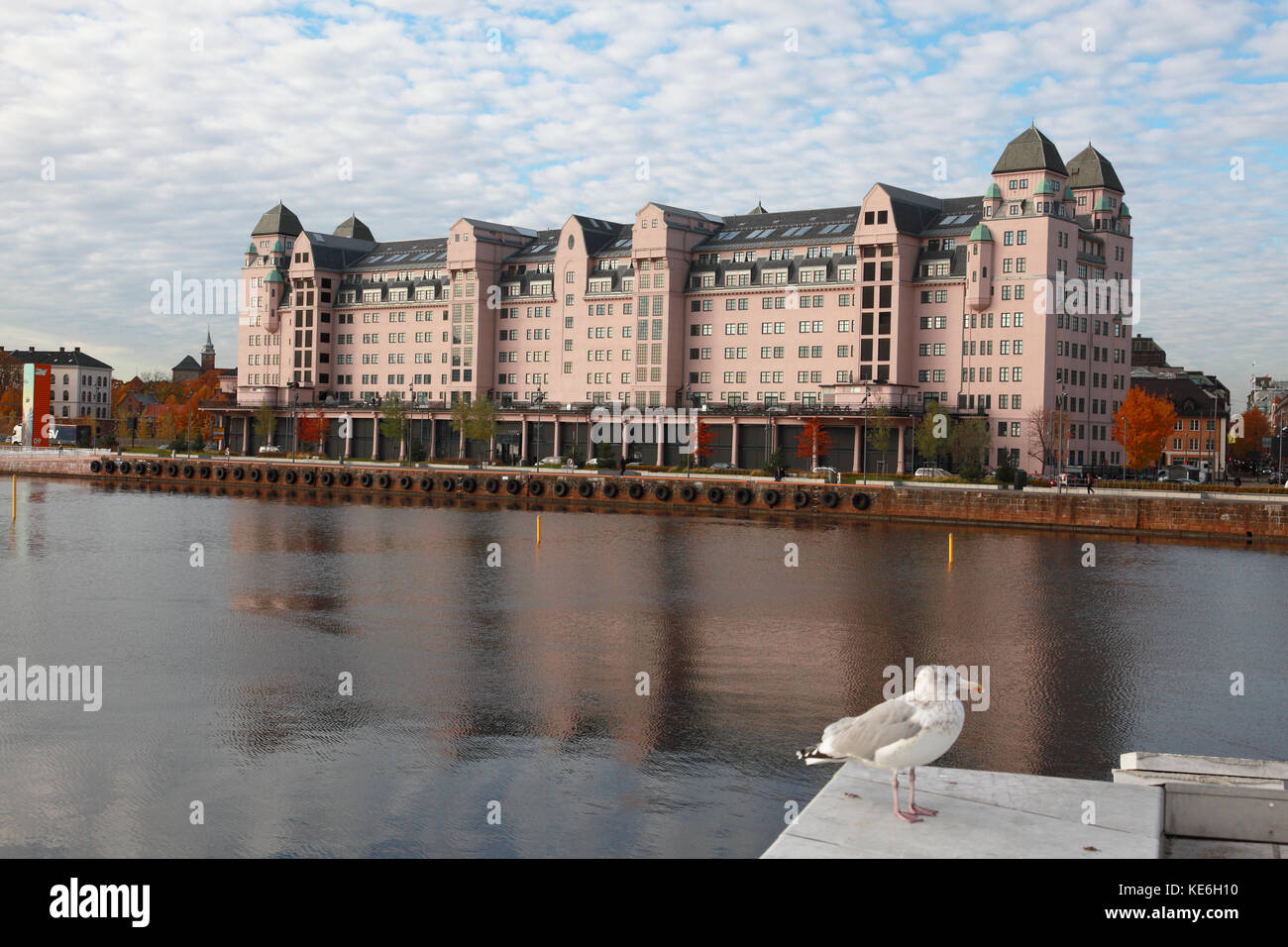 Havnelageret, the port warehouse commercial building, seen from Oslo ...