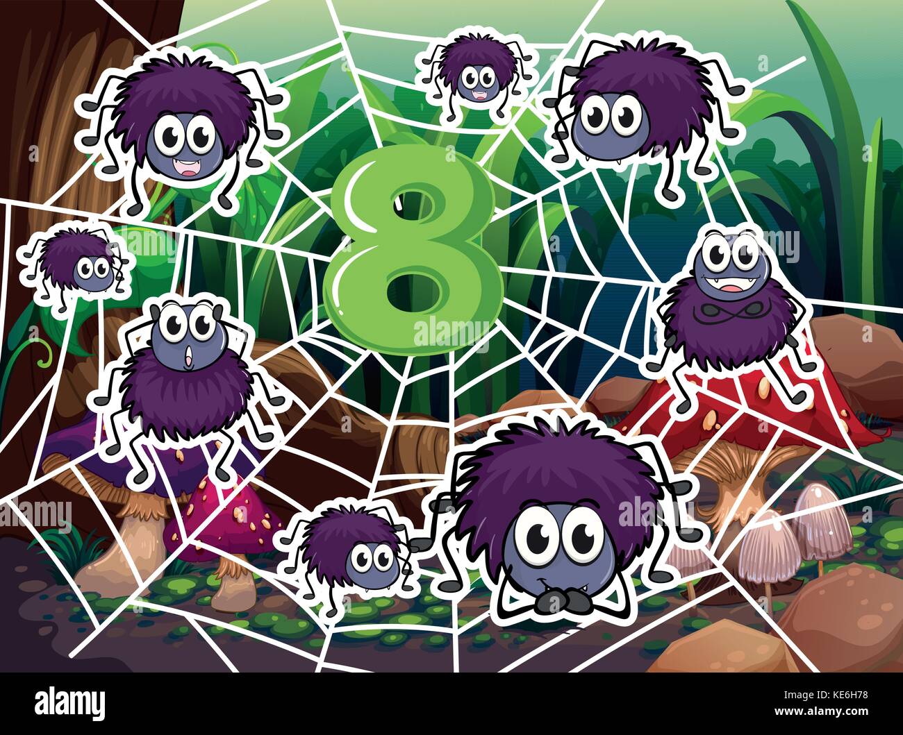 Number 8 worksheet hi-res stock photography and images - Alamy