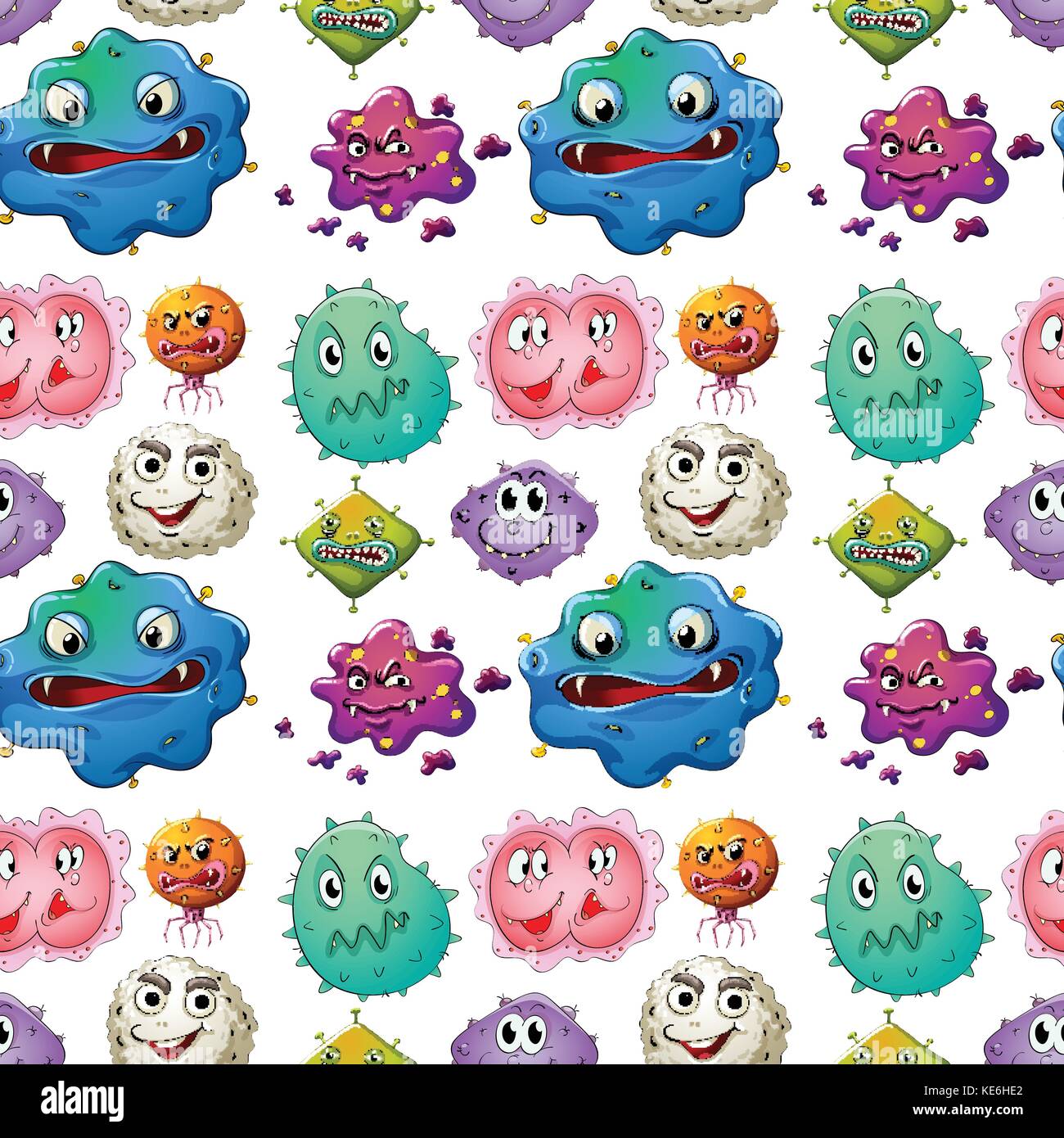 Bacteria angry face illustration hi-res stock photography and images ...