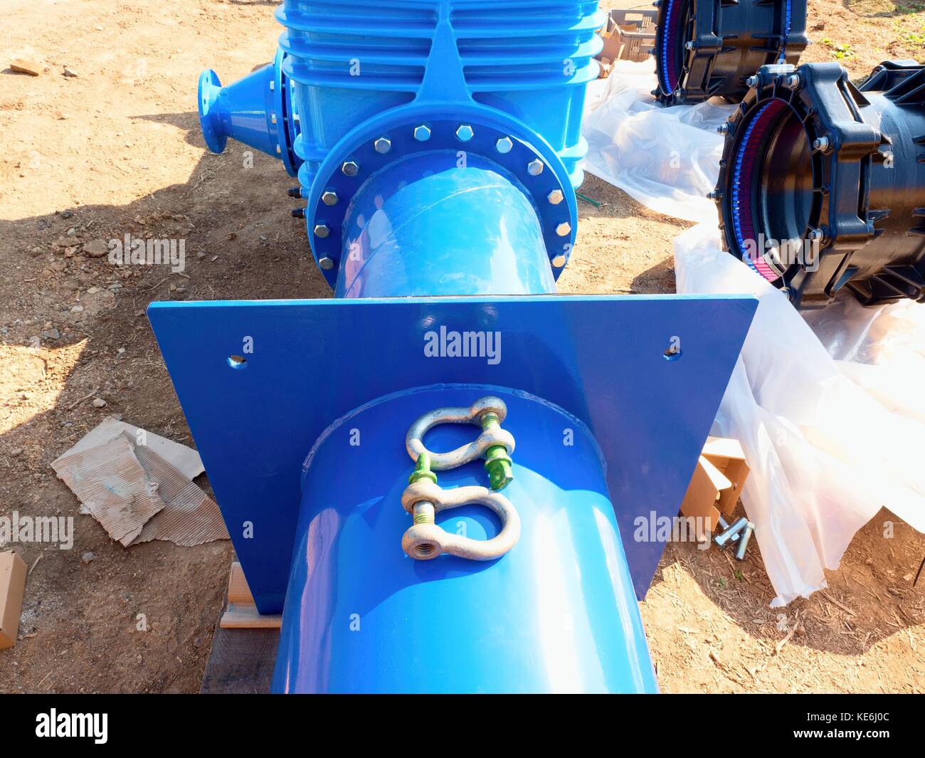 500 mm drink water Gate valve joint with screwed pipe fitting ...