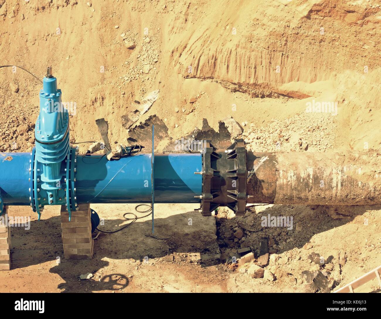 500 mm drink water Gate valve joint with screwed pipe fitting ...