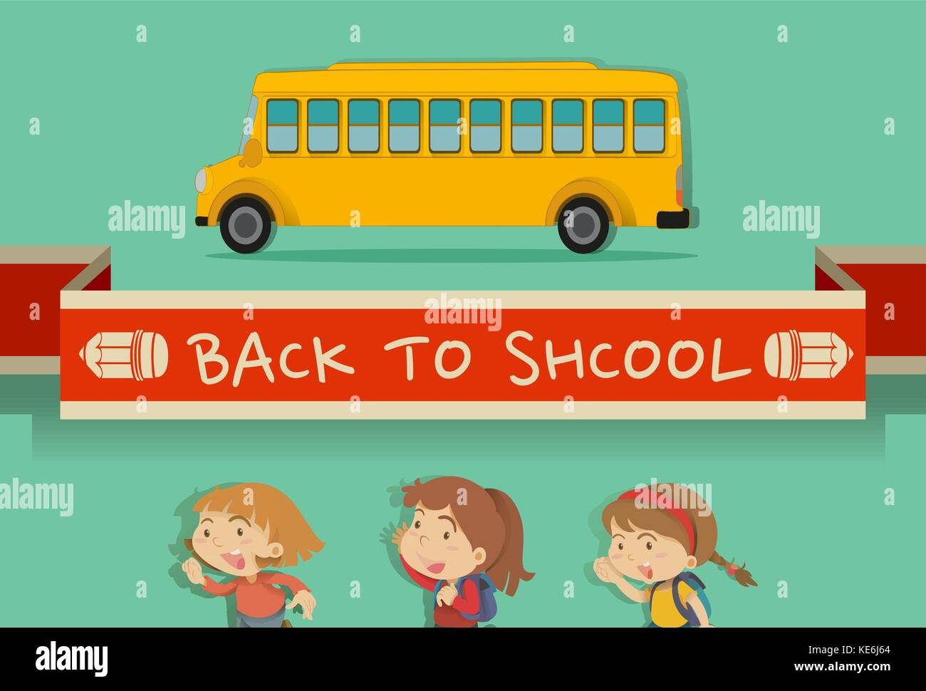 Bus school theme hi-res stock photography and images - Alamy