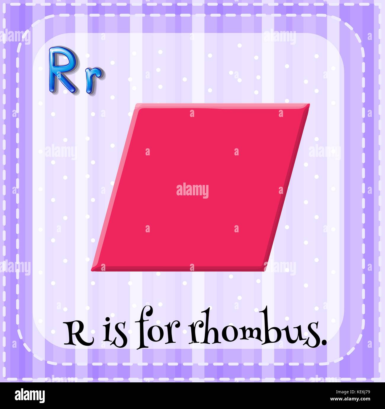 Alphabet R is for rhombus illustration Stock Vector Image & Art - Alamy