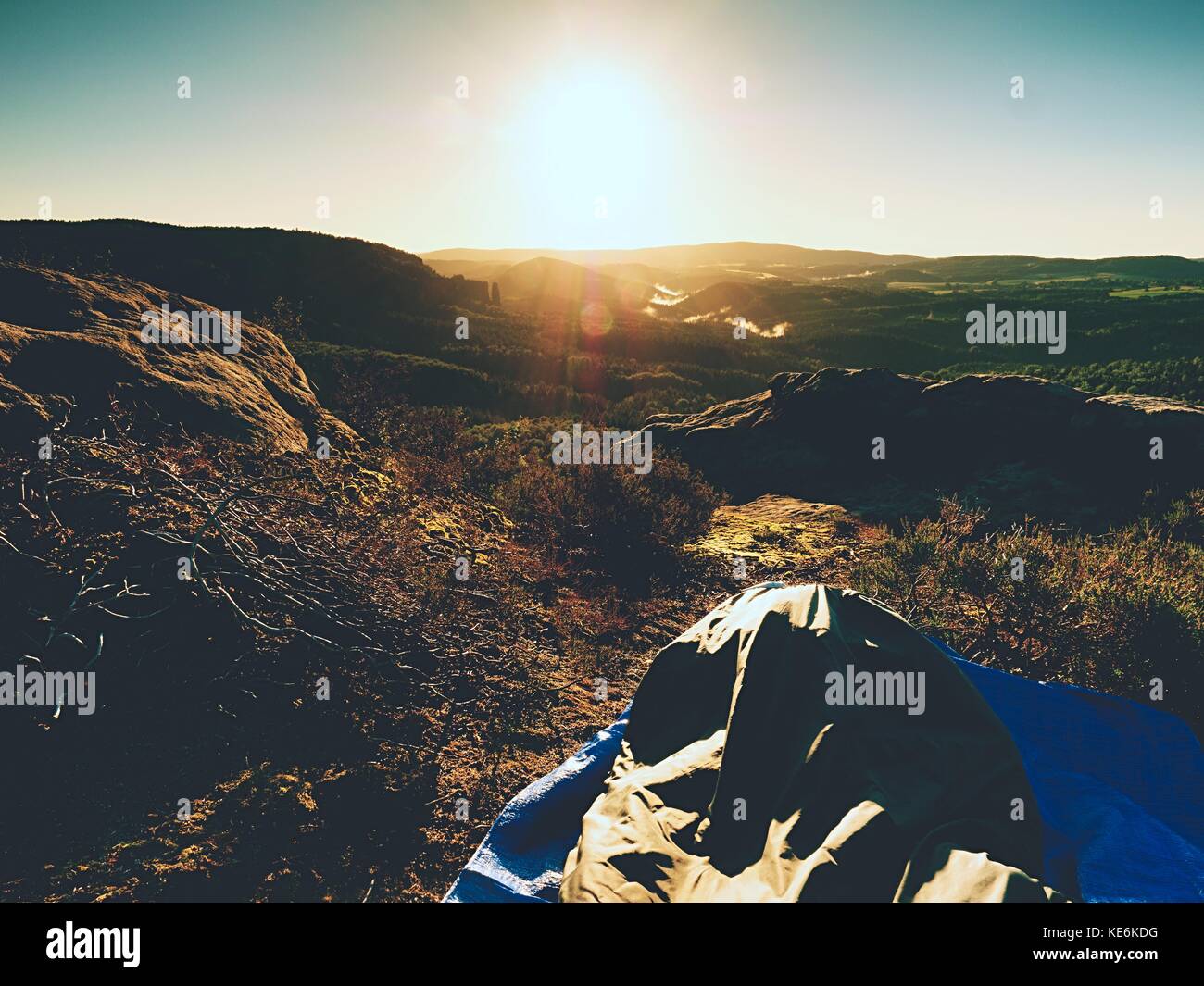 Climbing over ledge hi-res stock photography and images - Alamy