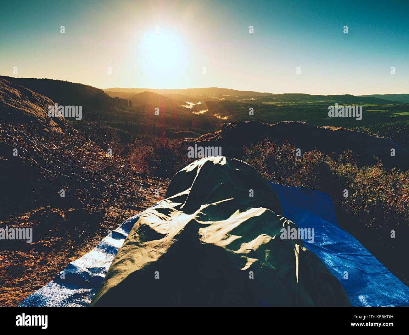 Climbing over ledge hi-res stock photography and images - Alamy