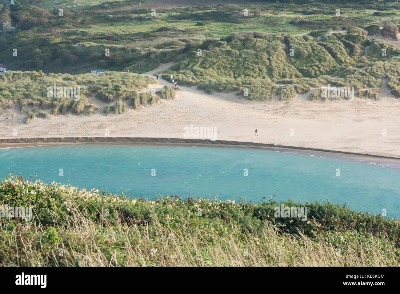 Gannel Estuary - Crantock Beach - Cornwall, Newquay, UK Stock Photo - Alamy