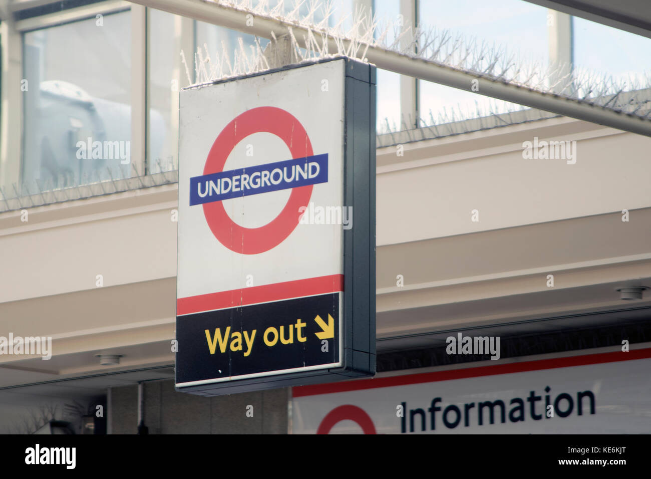 London underground way out sign hi-res stock photography and images - Alamy