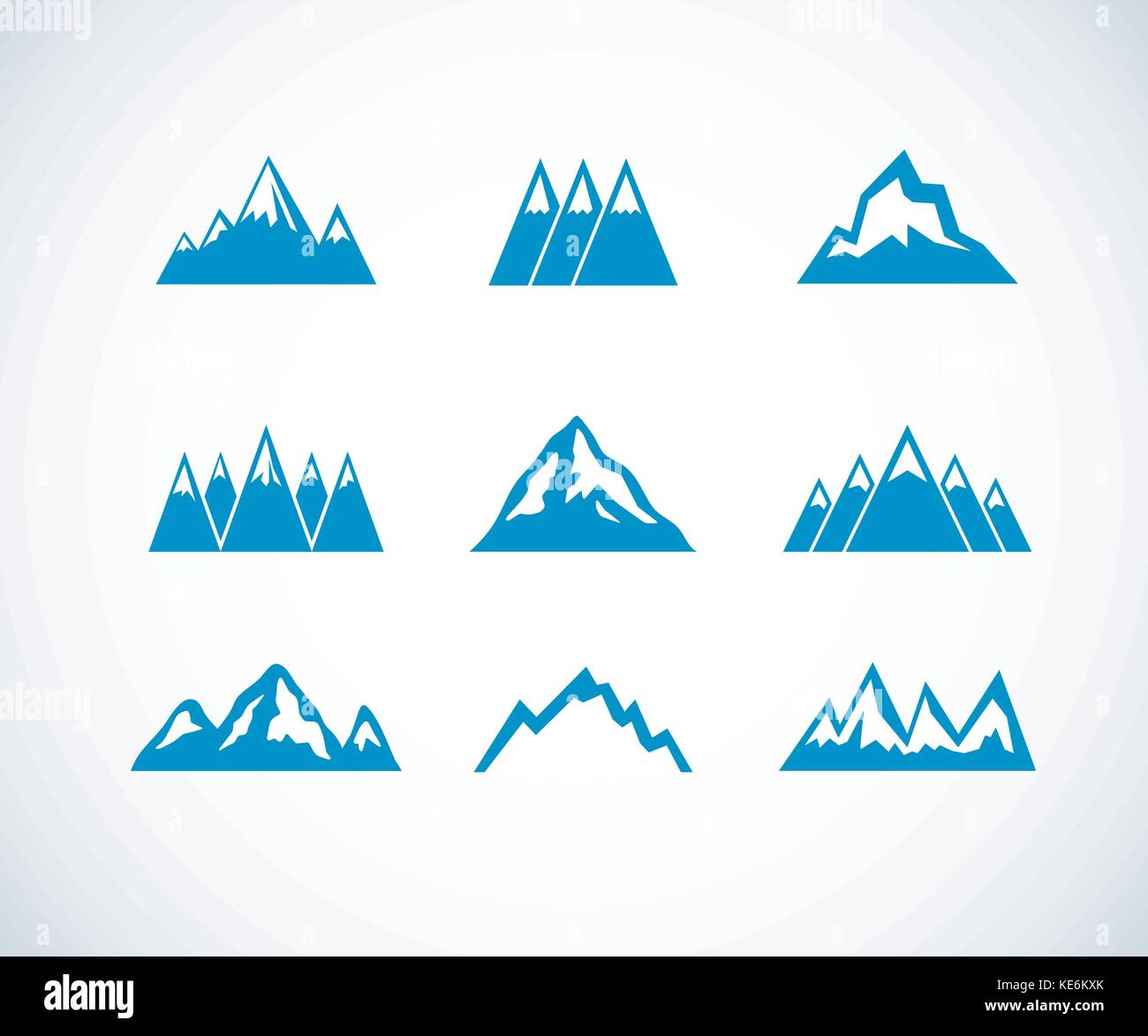 Mountain symbol icons Stock Vector Images - Alamy