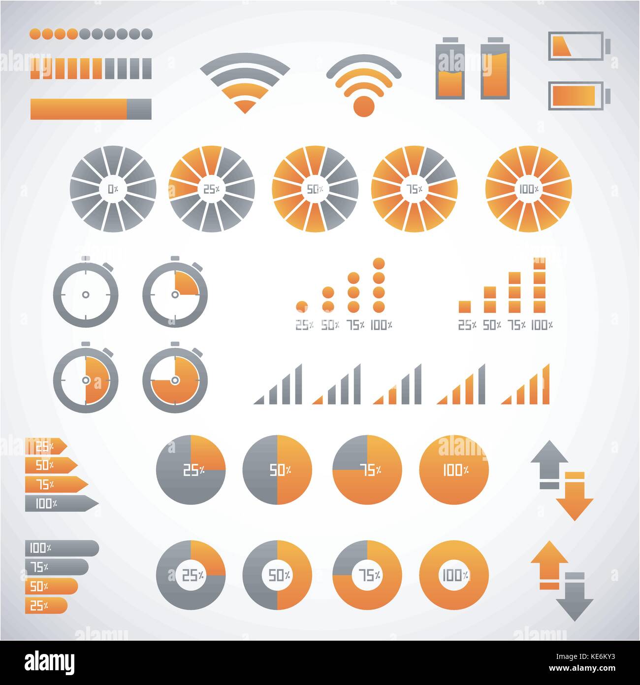 Vector collection of indicators. Vector eps 8 Stock Vector Image & Art ...