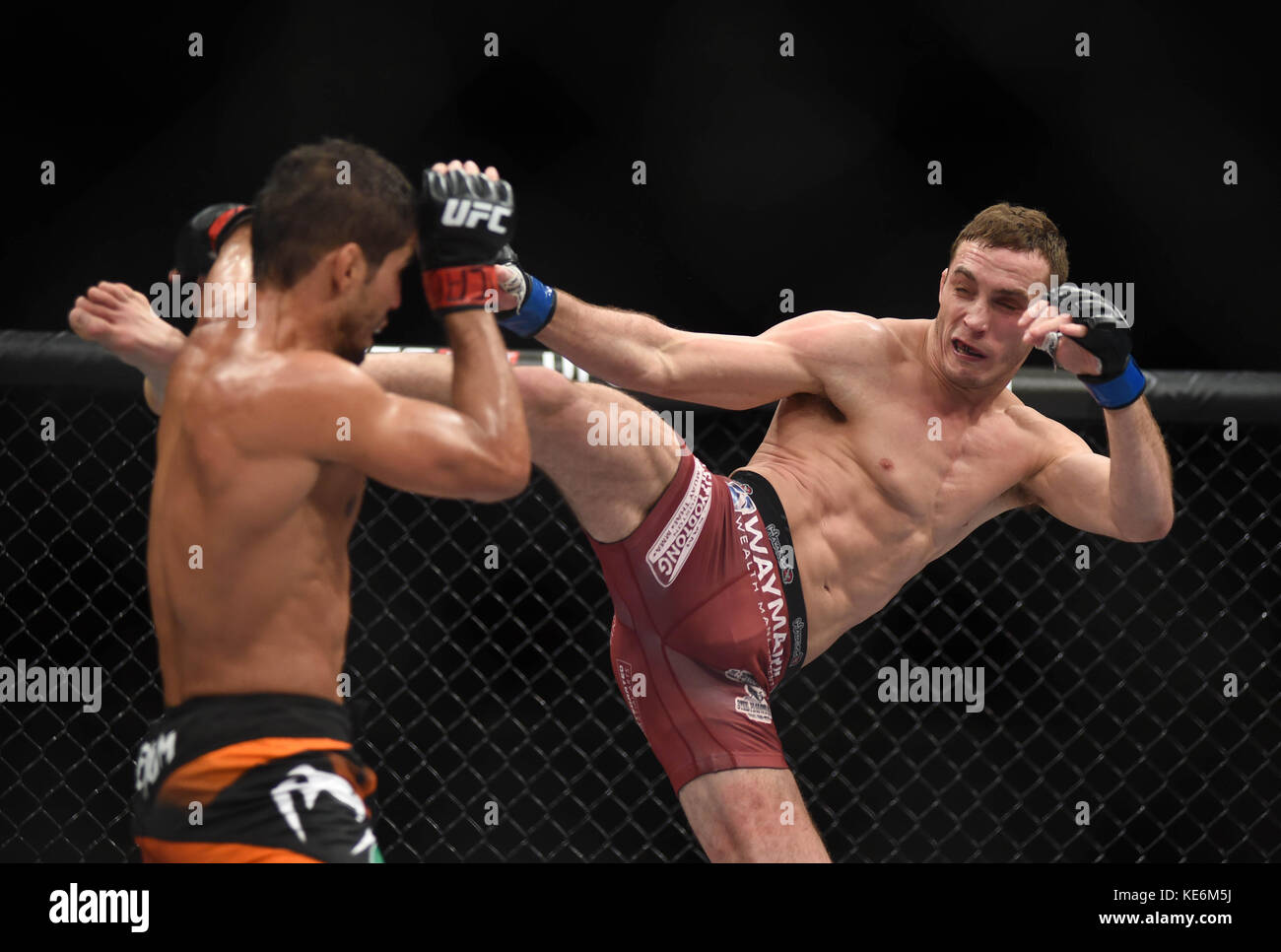 RIO DE JANEIRO, BRAZIL - March 21 2015: UFC Featherweight rematch ...