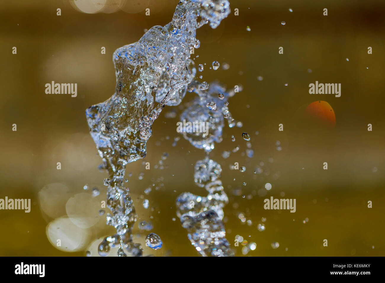 Fountain water splashing. Abstract colorful background with water ...