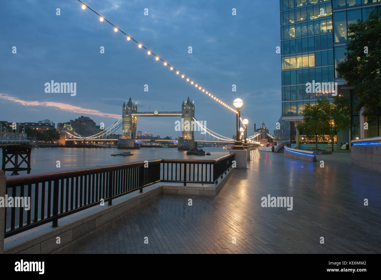Walk path between London Bridge to Tower Bridge in the morning,London ...
