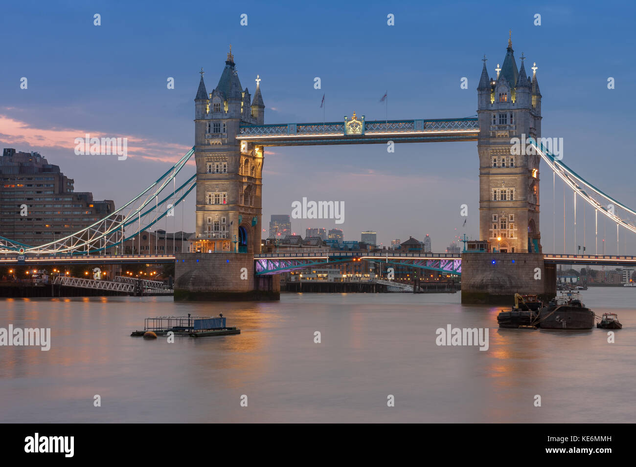 Tower Bridge in the morning, London, England Stock Photo - Alamy