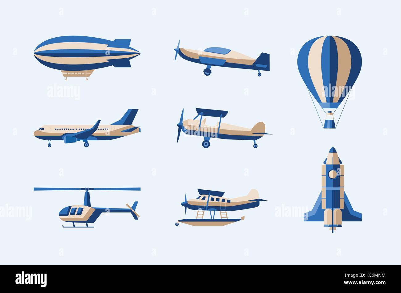 Pilot bright light plane Stock Vector Images - Alamy