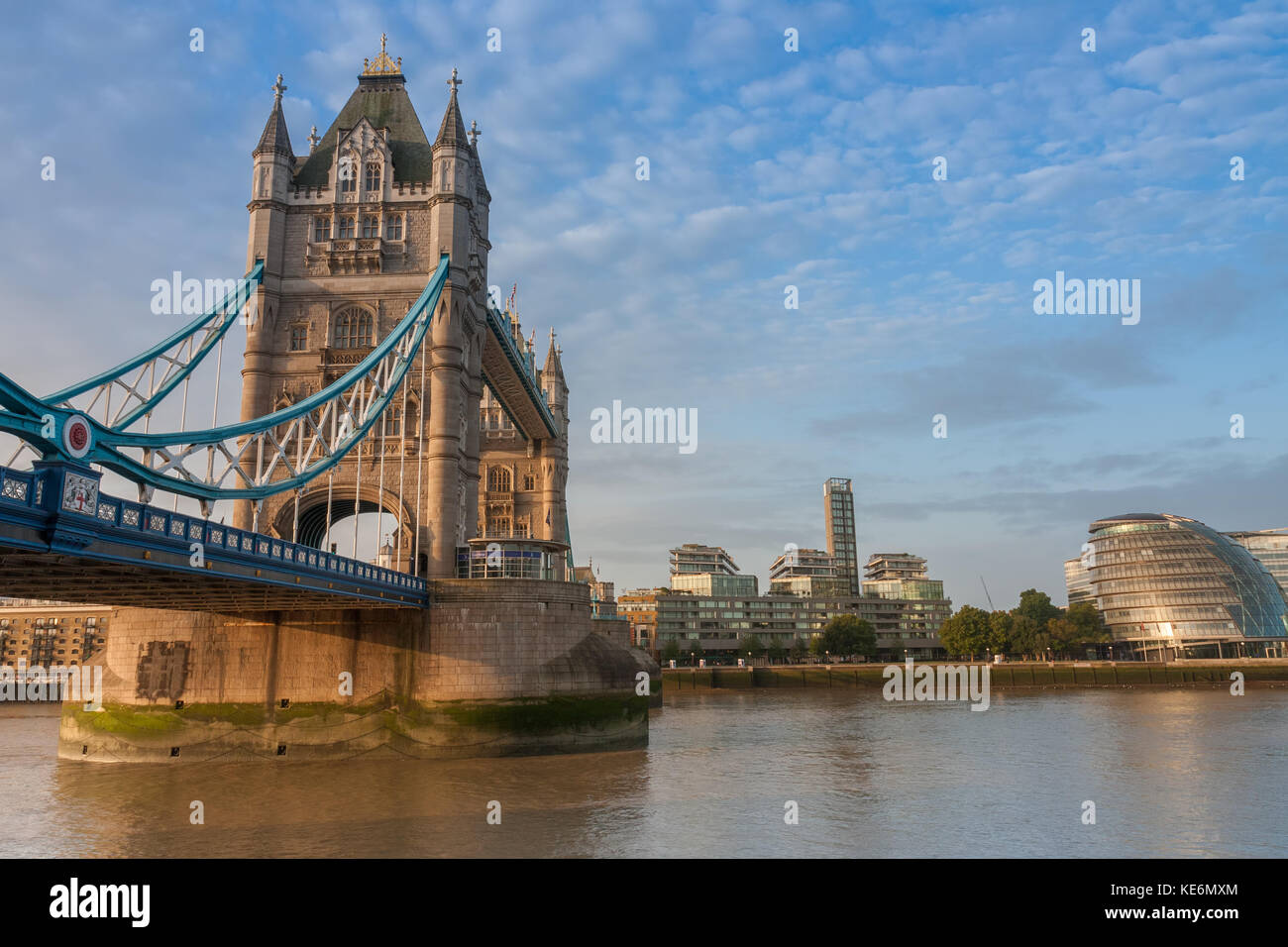 Tower Bridge in the morning, London, England Stock Photo - Alamy