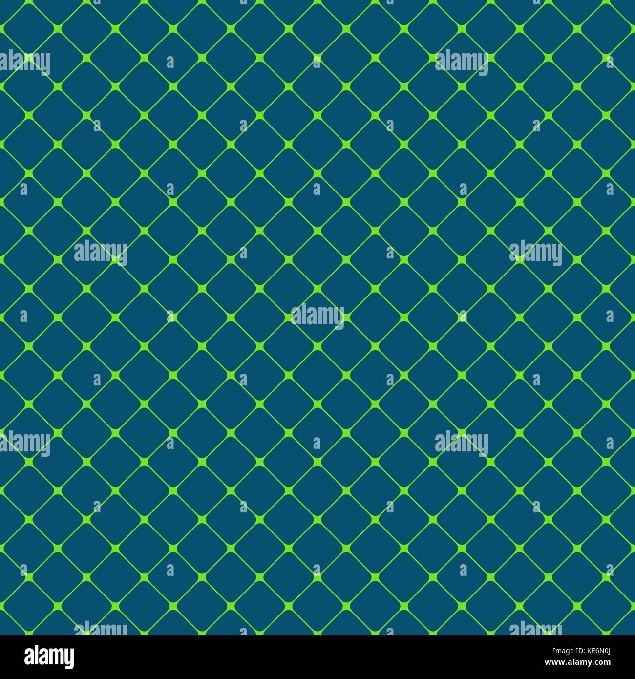 Seamless rounded square grid pattern background - vector design from diagonal squares Stock ...