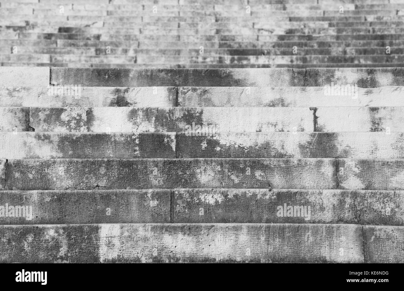 many gray steps of stairway with black and white effect Stock Photo - Alamy