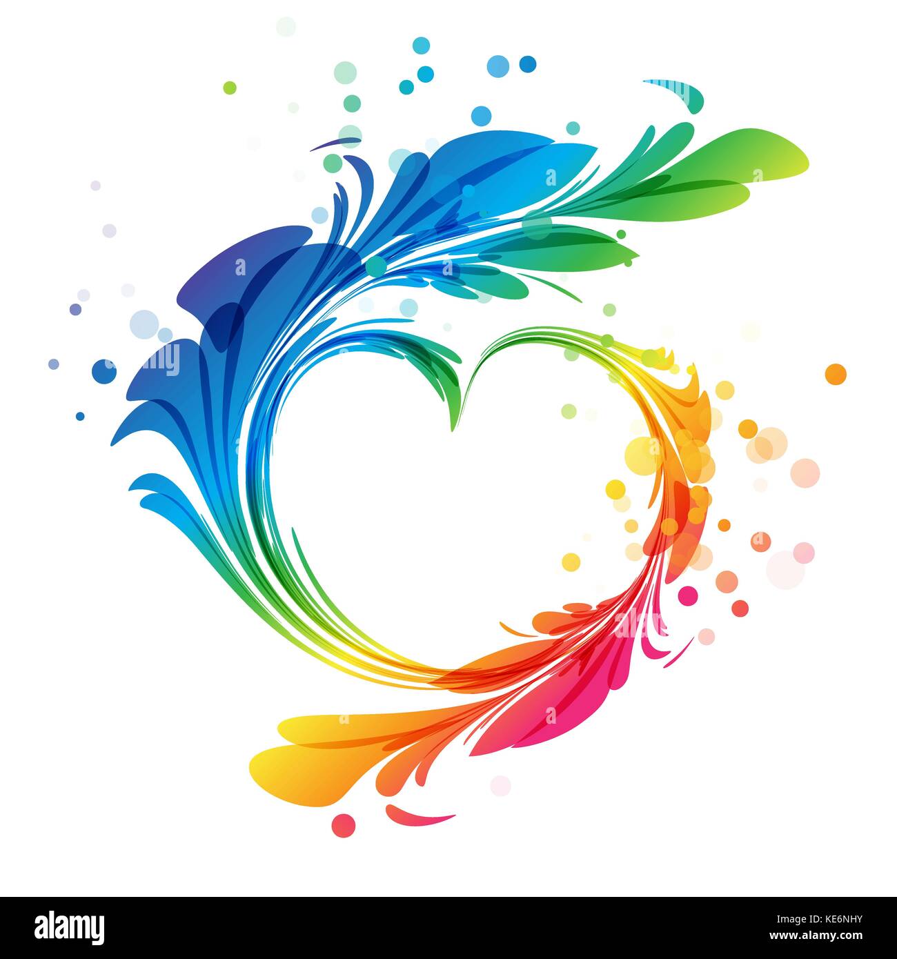 Colorful Heart Border Designs