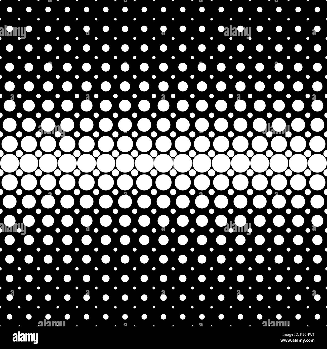 Geometric halftone dot pattern background - vector graphic from circles ...