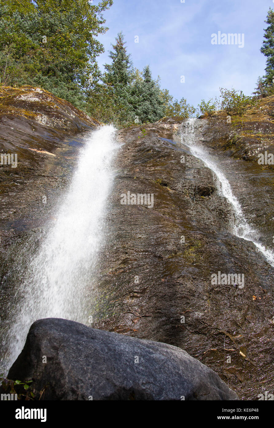 Little waterfalls in Mendenhall Glacier park (Juneau, Alaska Stock ...