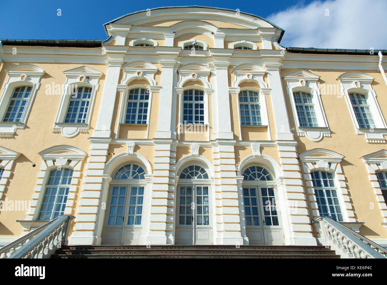 The entrance to 18th century Rundale Palace (Latvia Stock Photo - Alamy
