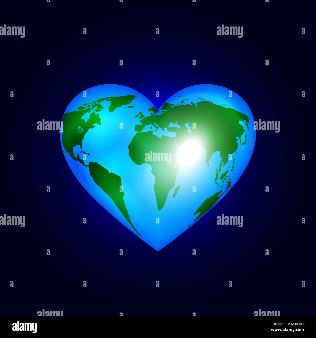 Globe and heart hi-res stock photography and images - Alamy