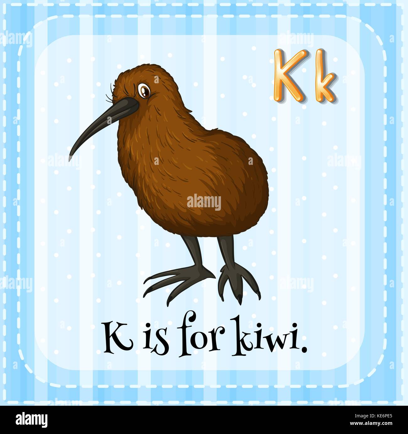 Alphabet K is for kiwi Stock Vector Image & Art - Alamy